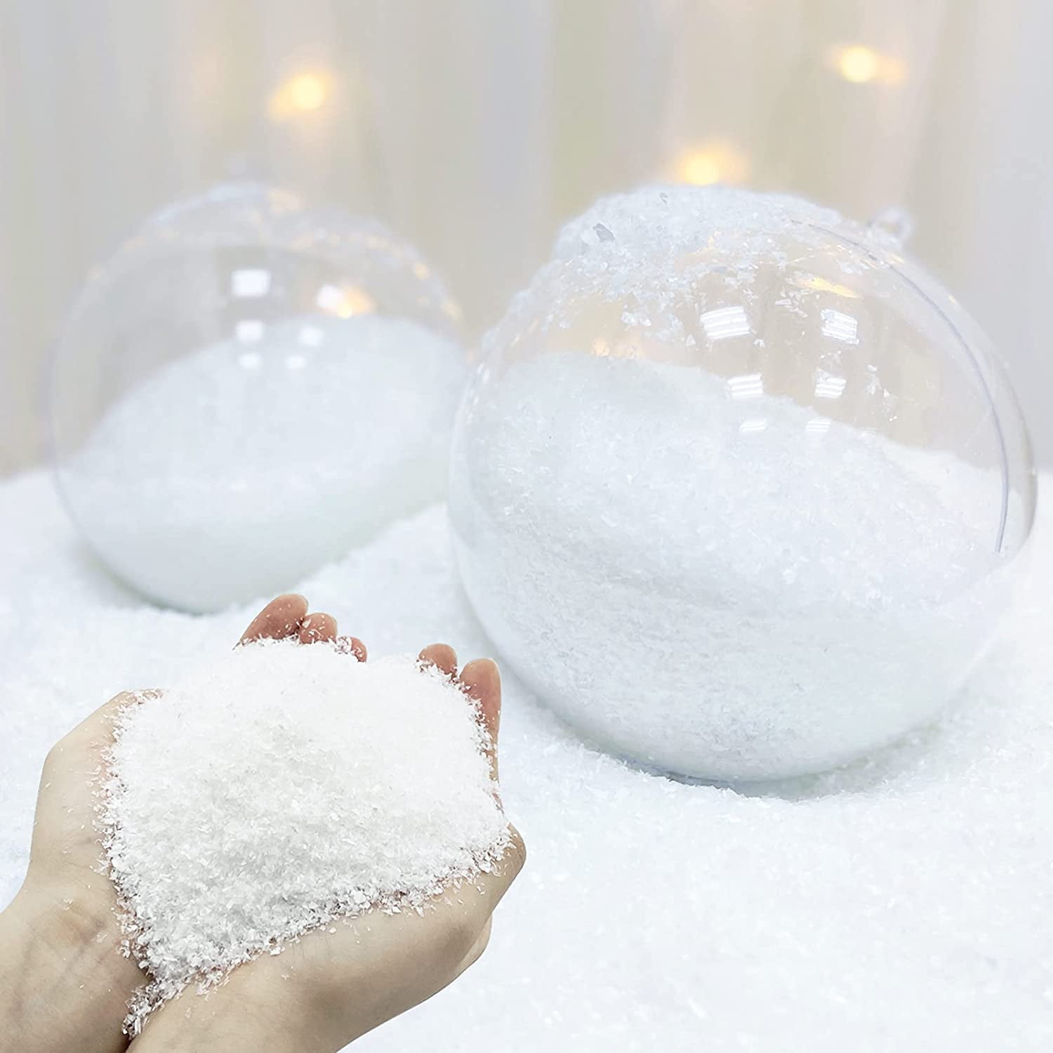 Mountain Top-Like Fresh Fallen Snow 10 Ounce Plastic Snow for Make Your ...