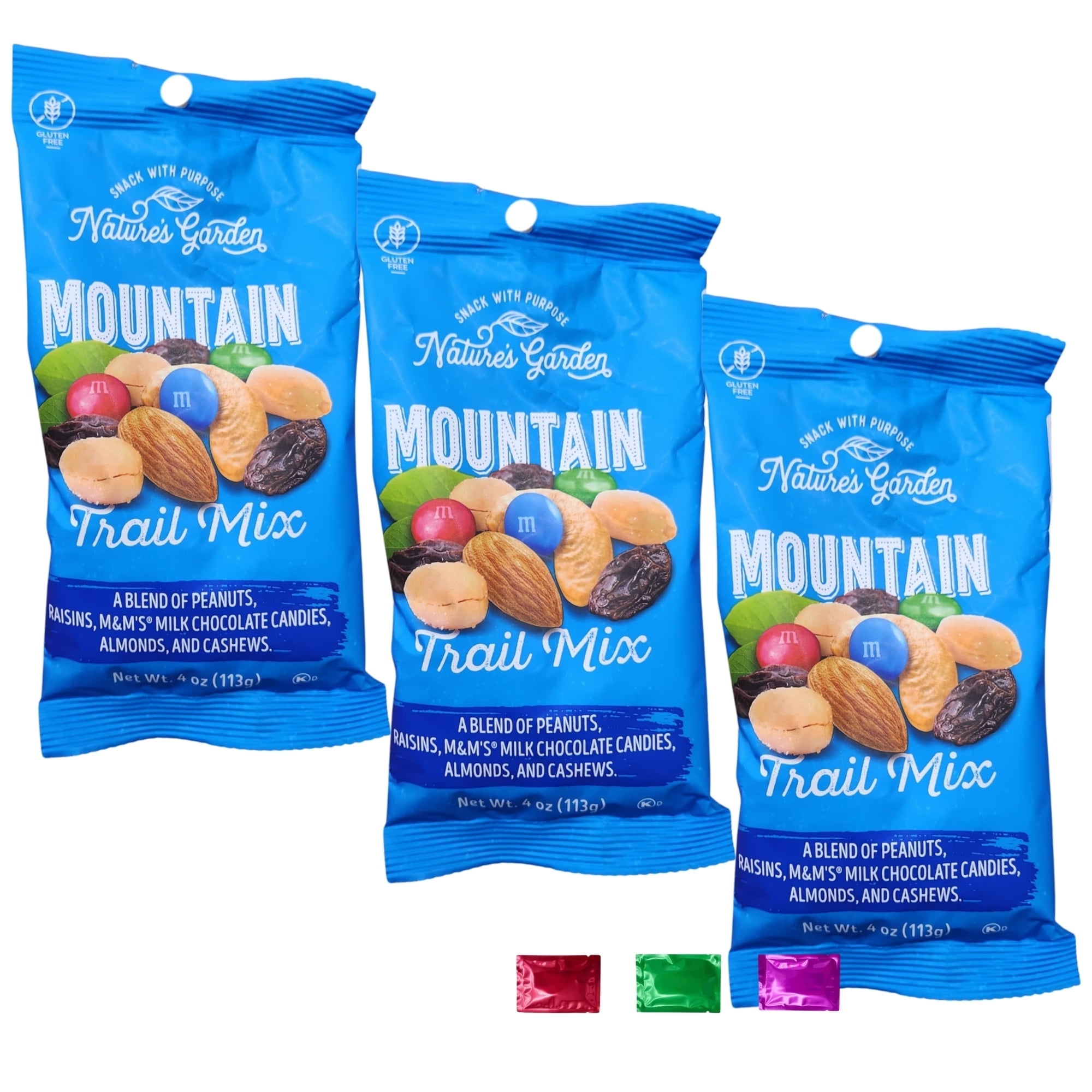 Nature's Garden Mountain Trail Mix Snacks 4 Oz 3 Packs, Gluten Free ...