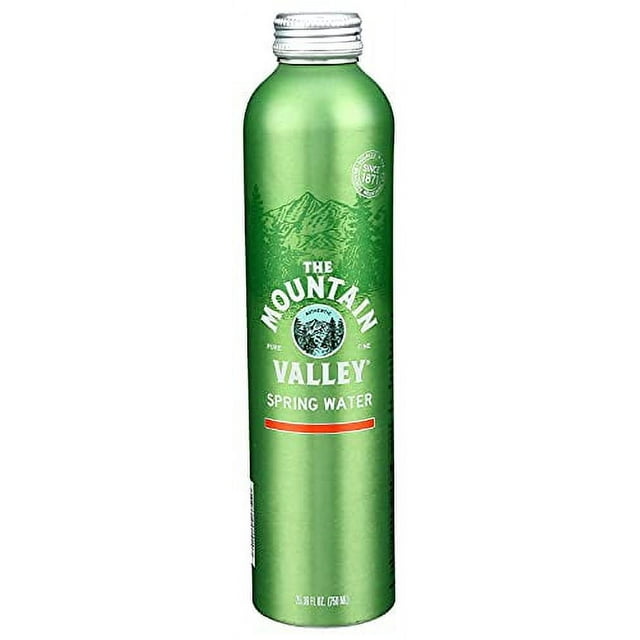 , Spring Water, Aluminum Bottle, 25.36 Ounces, 750Ml (Pack Of 12 ...