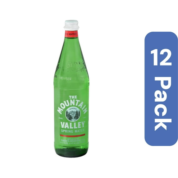 Mountain Valley Spring Water Glass 750 ml (Pack Of 12) - Walmart.com