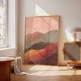 Mountain Valley Sunset Art Nature Decor Serene Home, Stretched Canvas ...