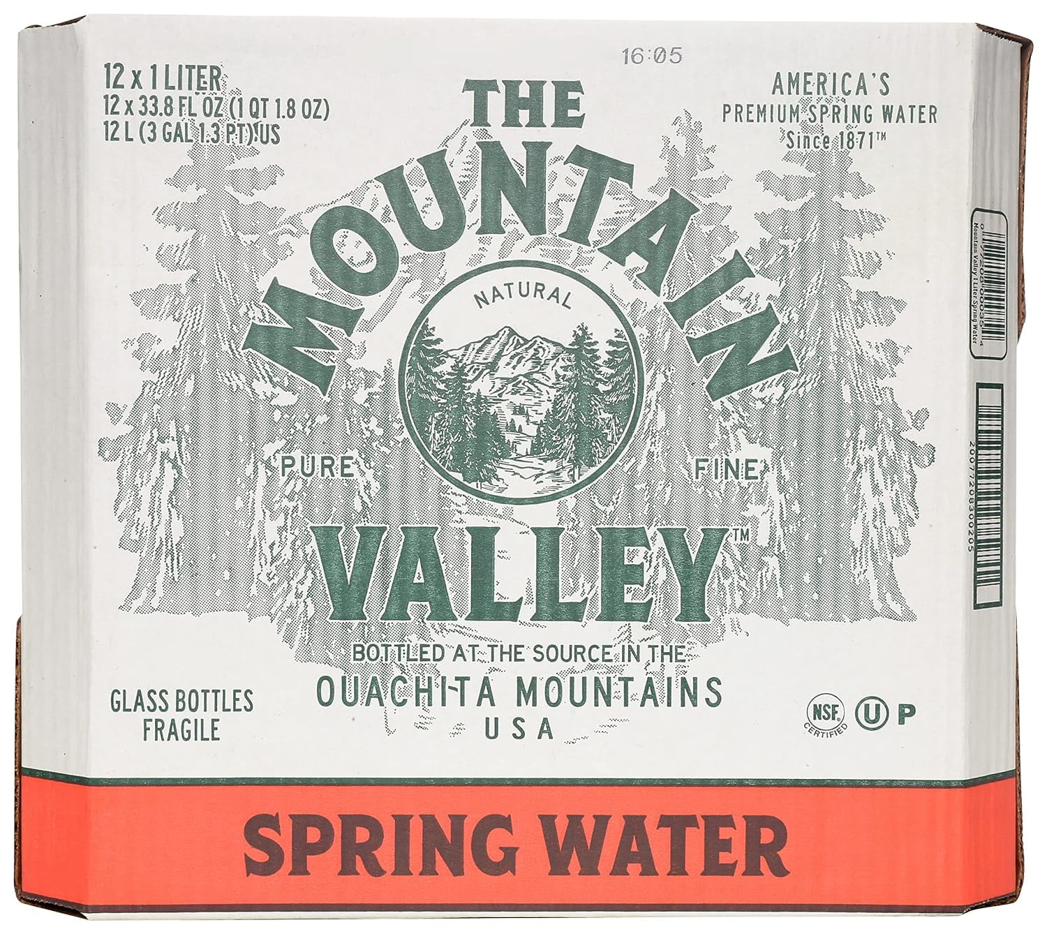 Mountain Valley Water, Water Spring, 33.8 Fl Oz, 12 Pack - Walmart.com
