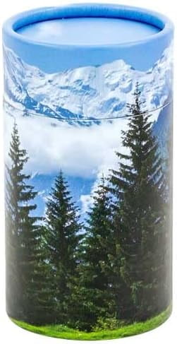 Mountain View Scattering Tube - Extra Small, Biodegradable Cremation ...