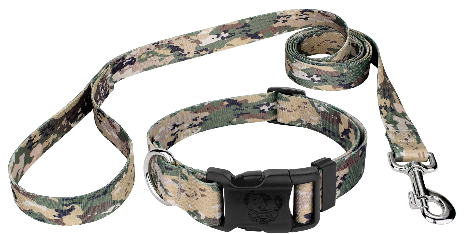 Country Brook Petz® Mountain Viper Camo Everyday Dog Collar and Leash ...
