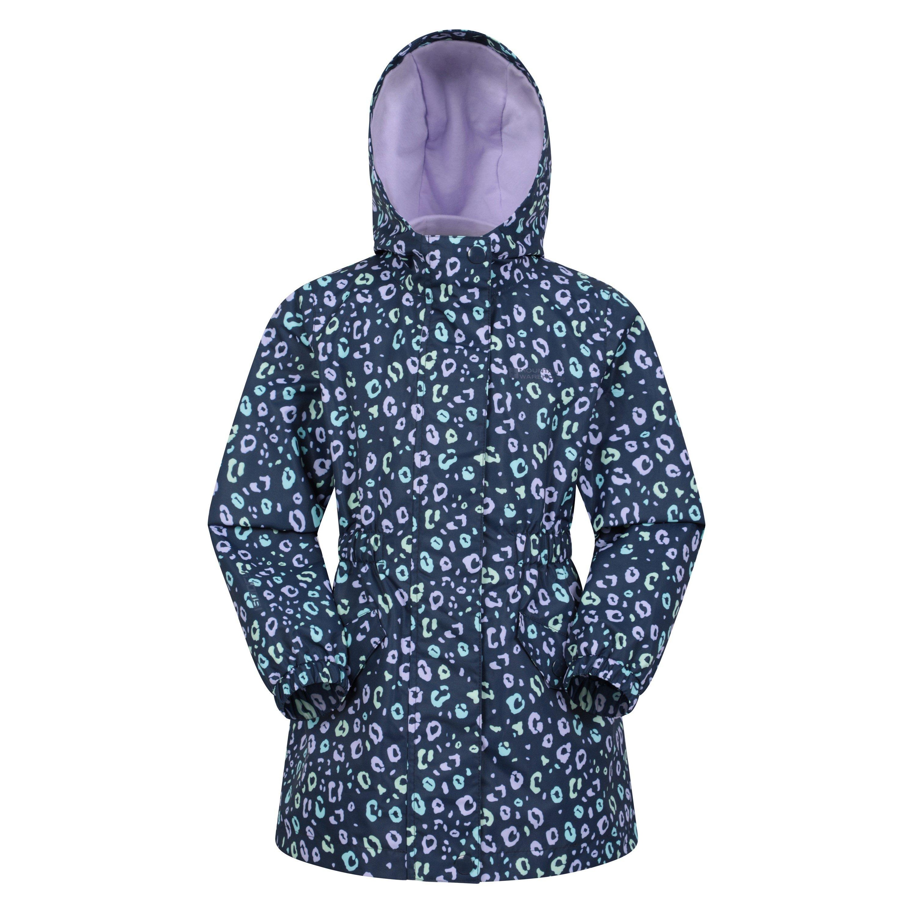 Mountain Warehouse Boys/Girls Dale Leopard Print Lightweight Waterproof ...