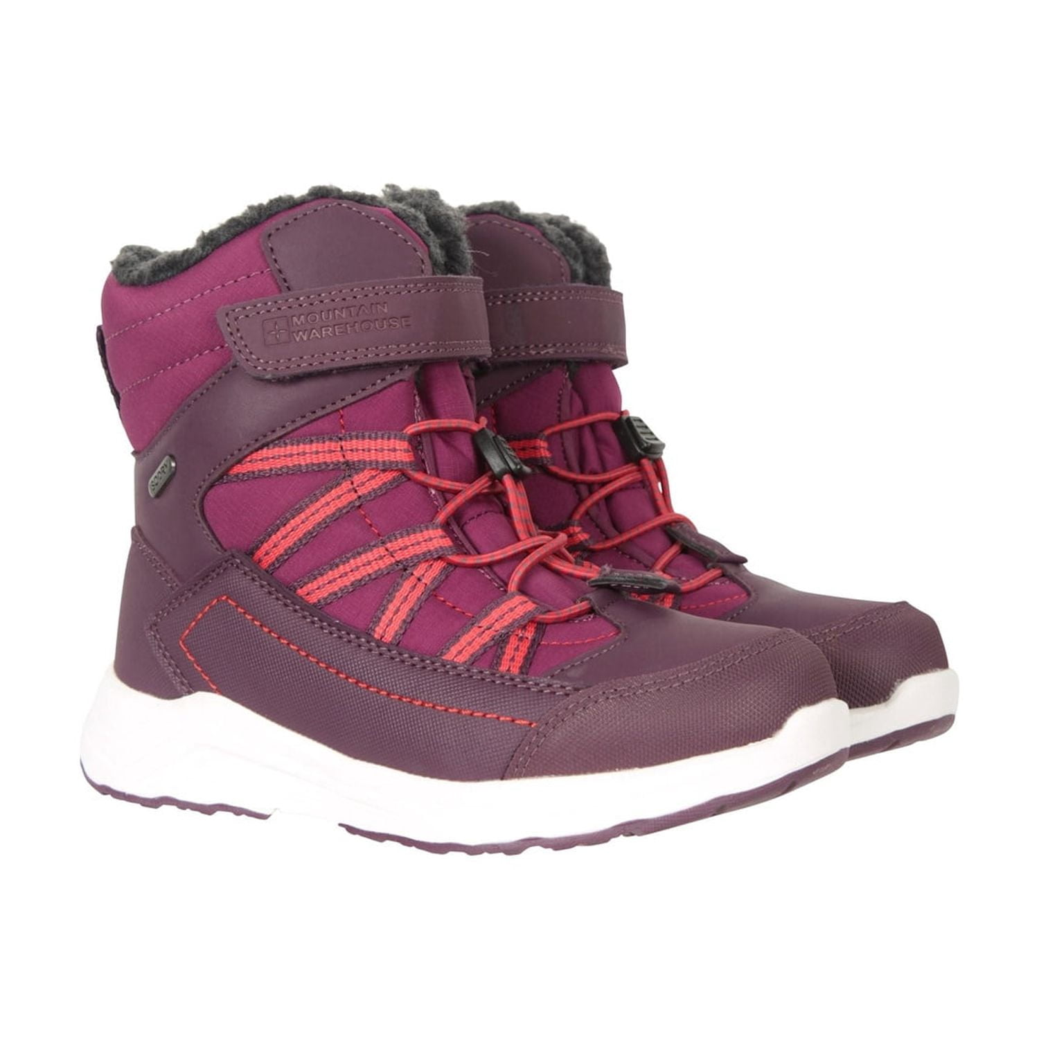 Mountain Warehouse Boys/Girls Denver Adaptive Waterproof Snow Boots ...