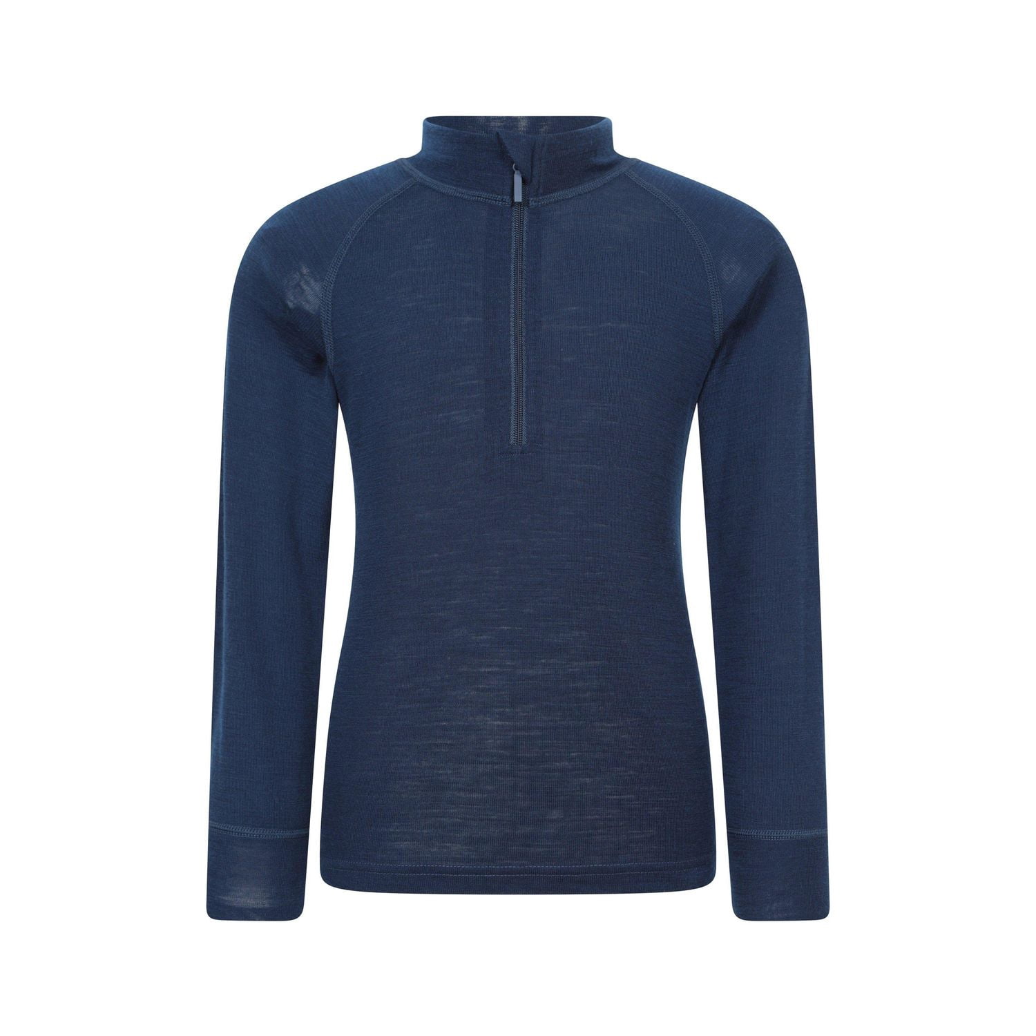 Mountain Warehouse Boys/Girls Merino Blend Half Zip Base Layer Top ...