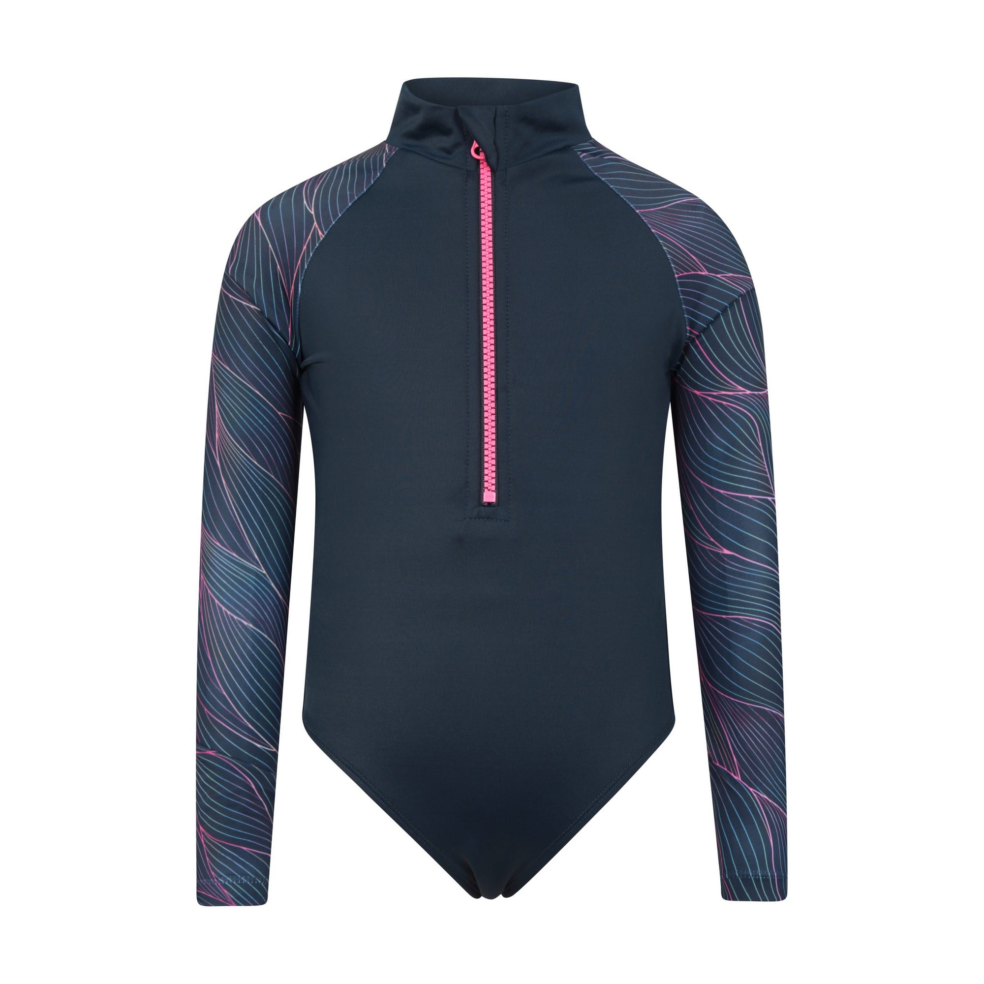 Mountain Warehouse Girls Mira Lines Rash Guard Swimsuit - Walmart.com