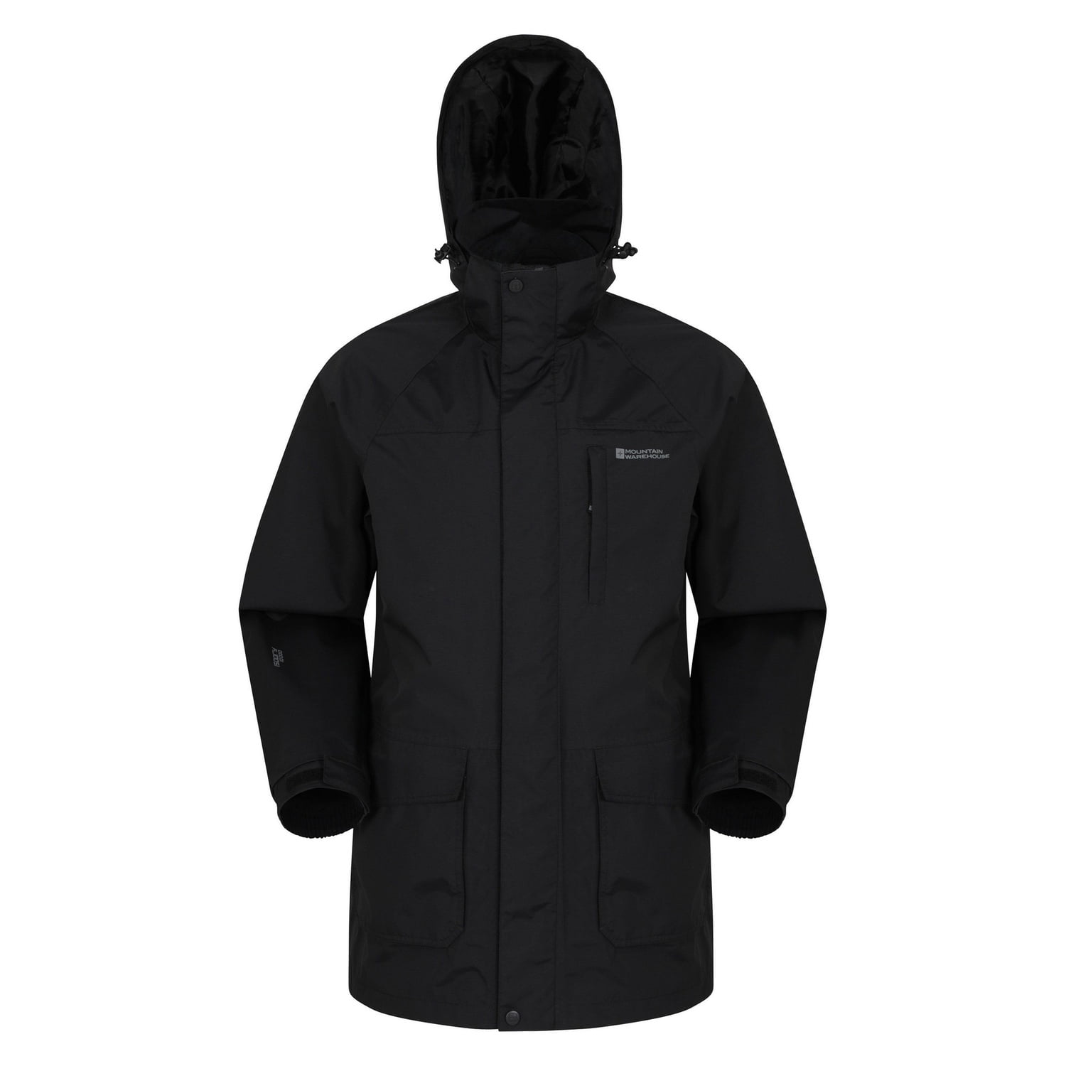 Mountain Warehouse Glacier II Long Mens Waterproof Jacket - Taped Pack ...
