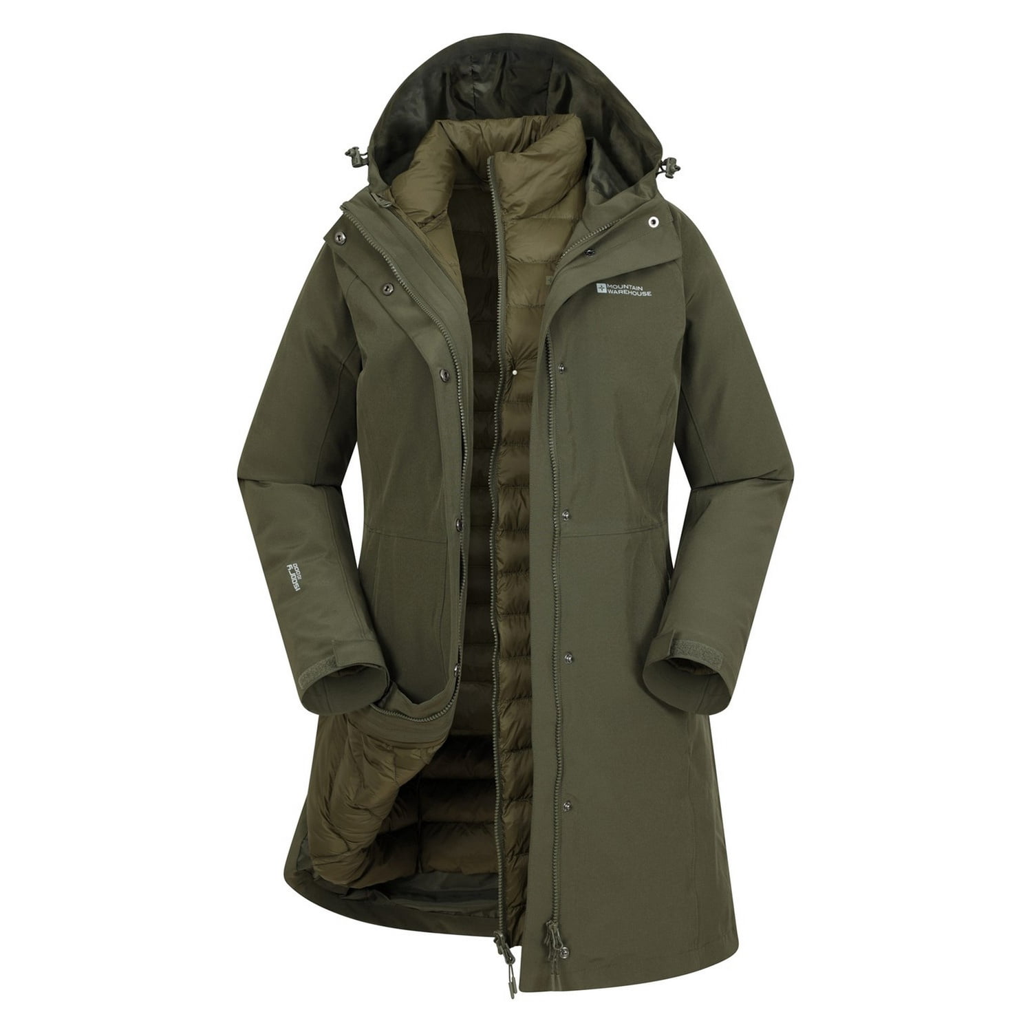 Mountain Warehouse Womens Alaskan Long 3 in 1 Jacket - Walmart.com
