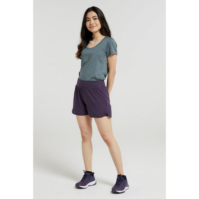 Mountain Warehouse Womens Double Layered Running Shorts - Walmart.com