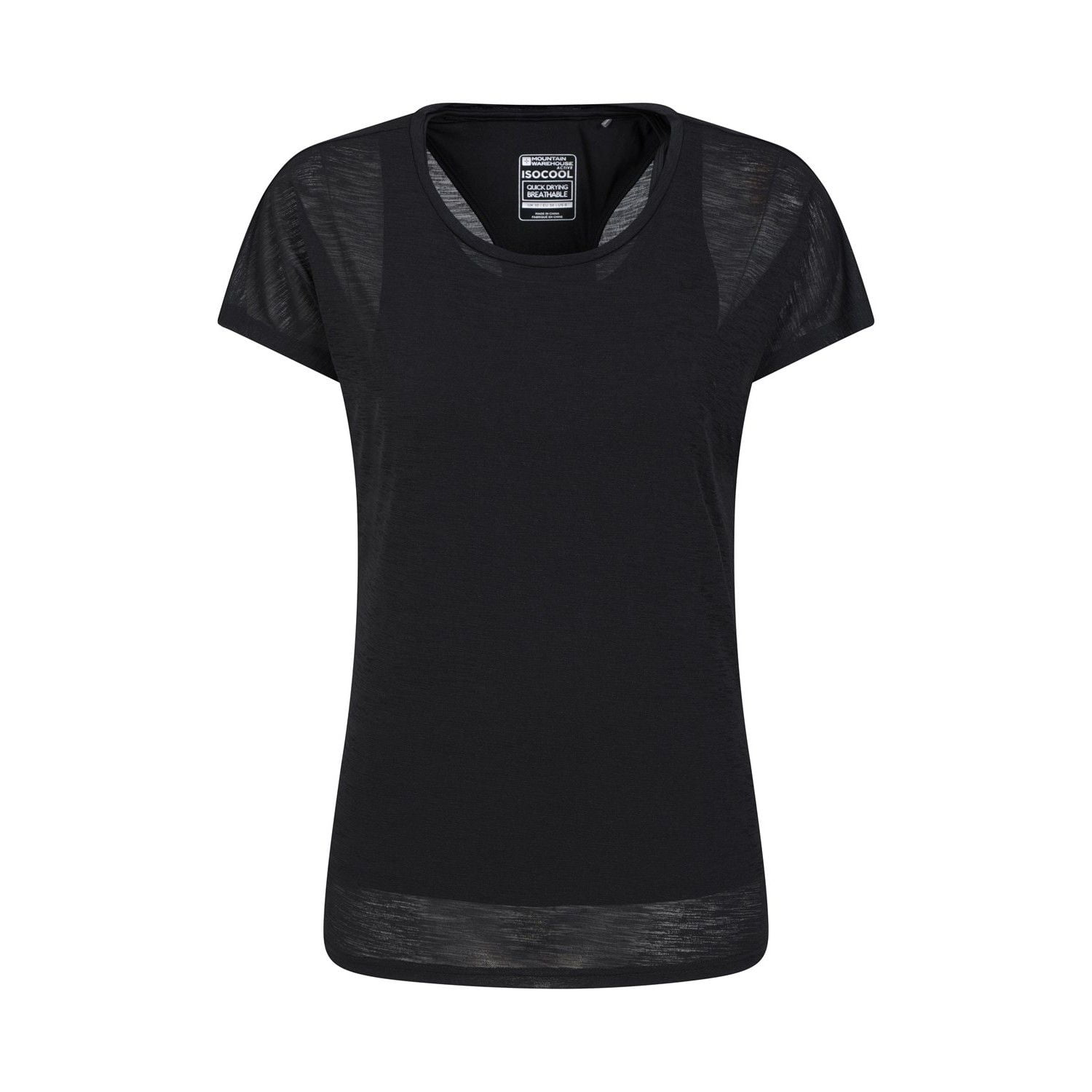 Mountain Warehouse Womens Double Layered T-Shirt - Walmart.com