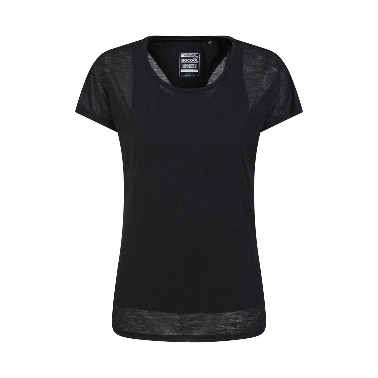 Mountain Warehouse Womens Double Layered T-Shirt - Walmart.com