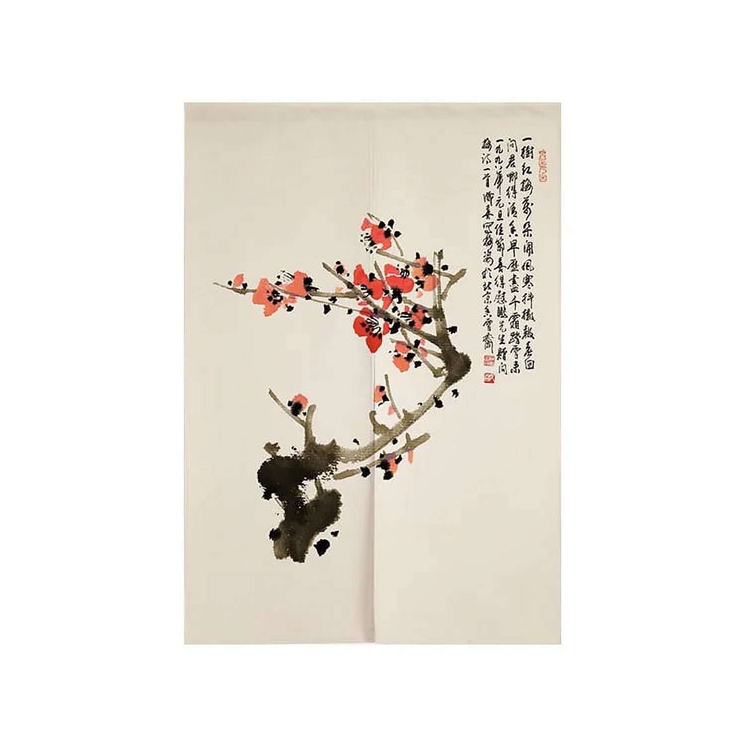 Mountain Water Printed Door Curtains Noren Curtain Kitchen Restaurant Entrance Partition rative ...