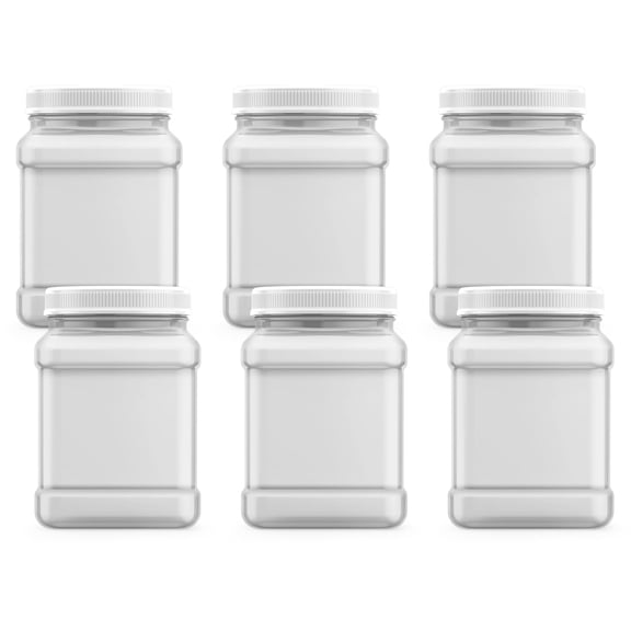 Square Plastic Jar