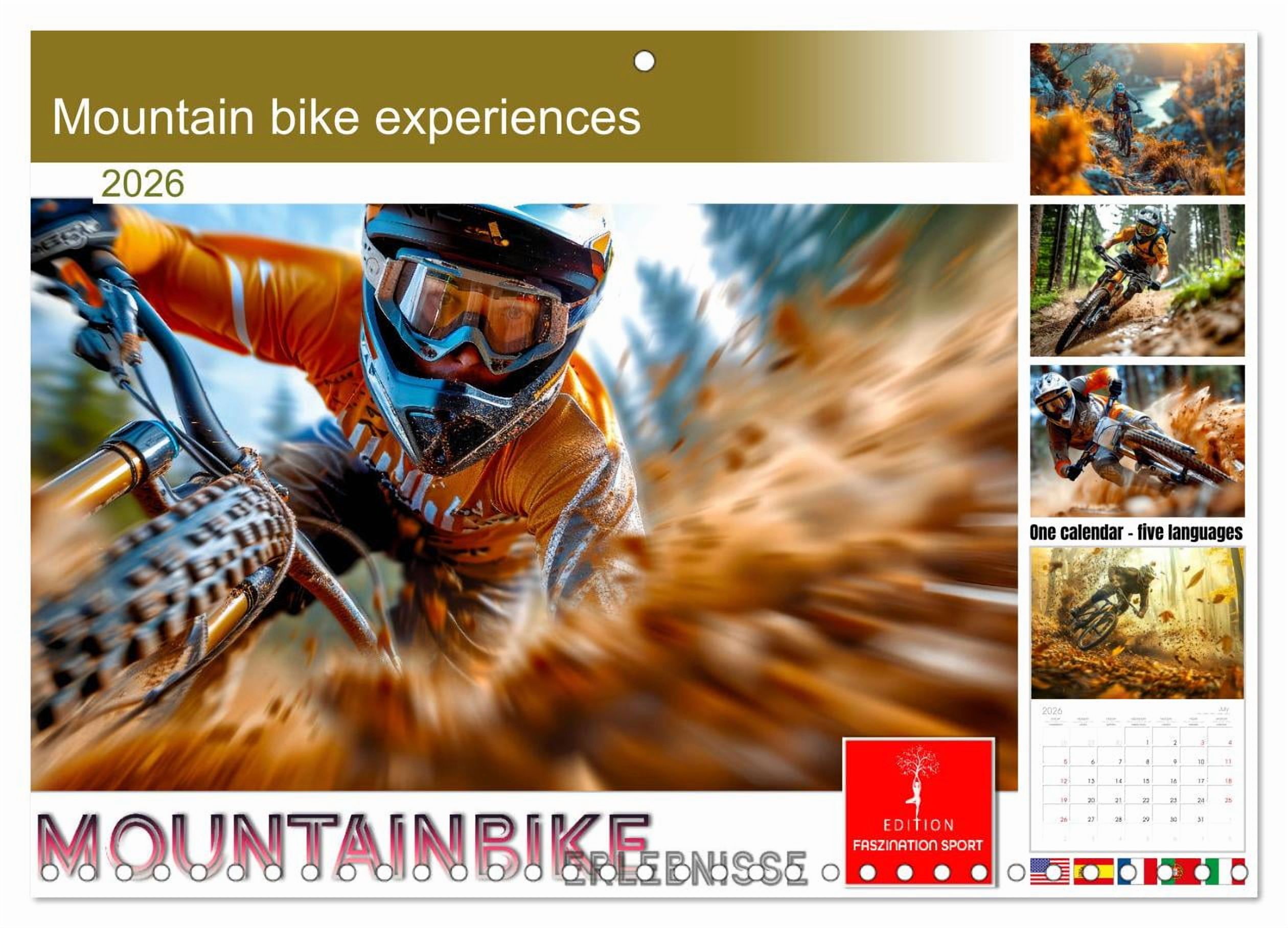 Mountain bike experiences (Monthly Wall Calendar 2026 11.7 x 16.5 (open ...