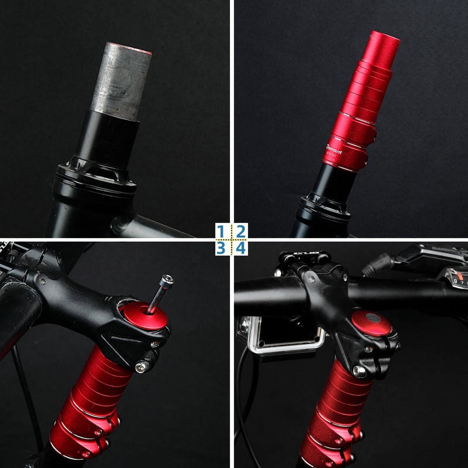 Mountain bike front fork tube height enhancer, extender, vertical ...