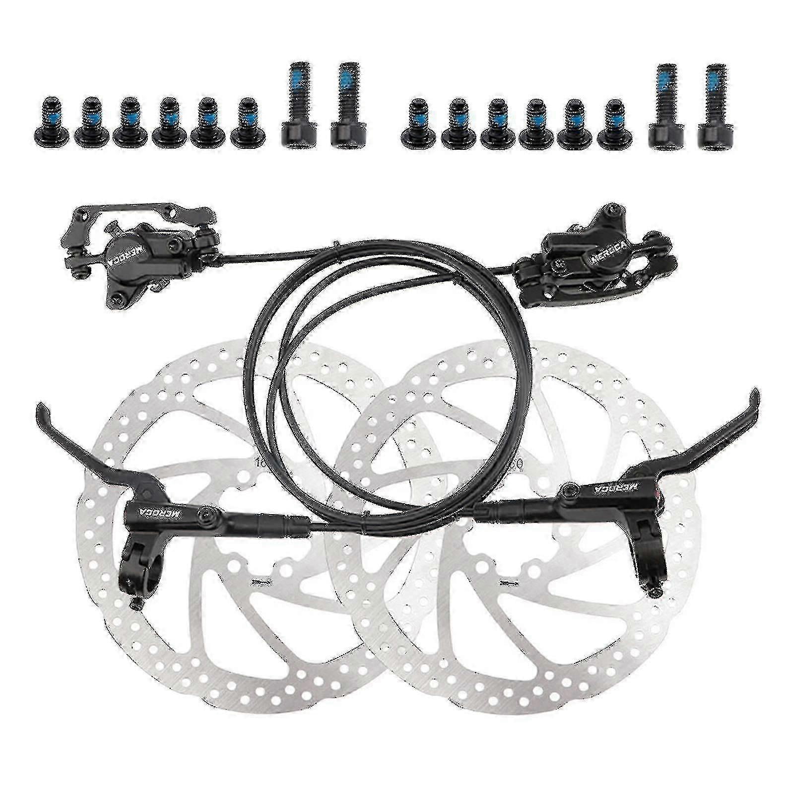 Mountain bike hydraulic disc brake kit front and rear brakes to disc ...