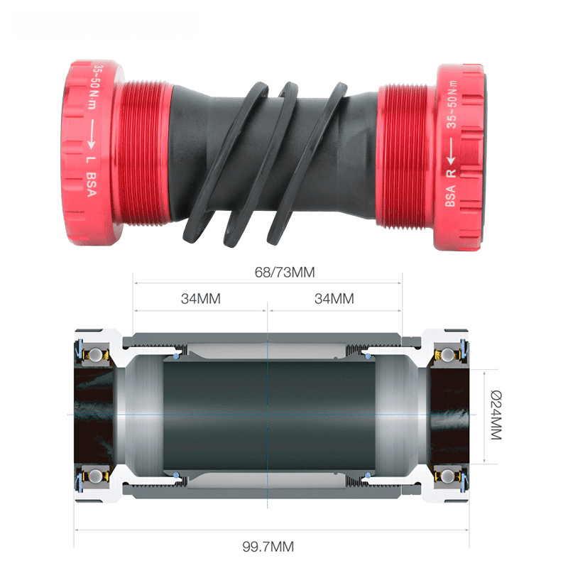 Mountain road bicycle Peilin middle axle hollow integrated tooth di rew ...