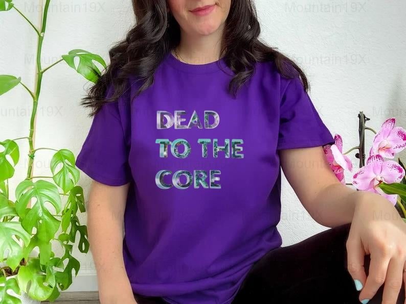 Mountain192 Dead to the Core T Shirt with Bold Skeleton and Rock Theme ...