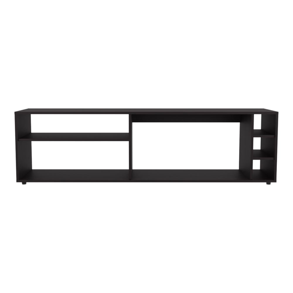 Mountainair TV Stand for Living Room - 63 Inch Black Entertainment ...