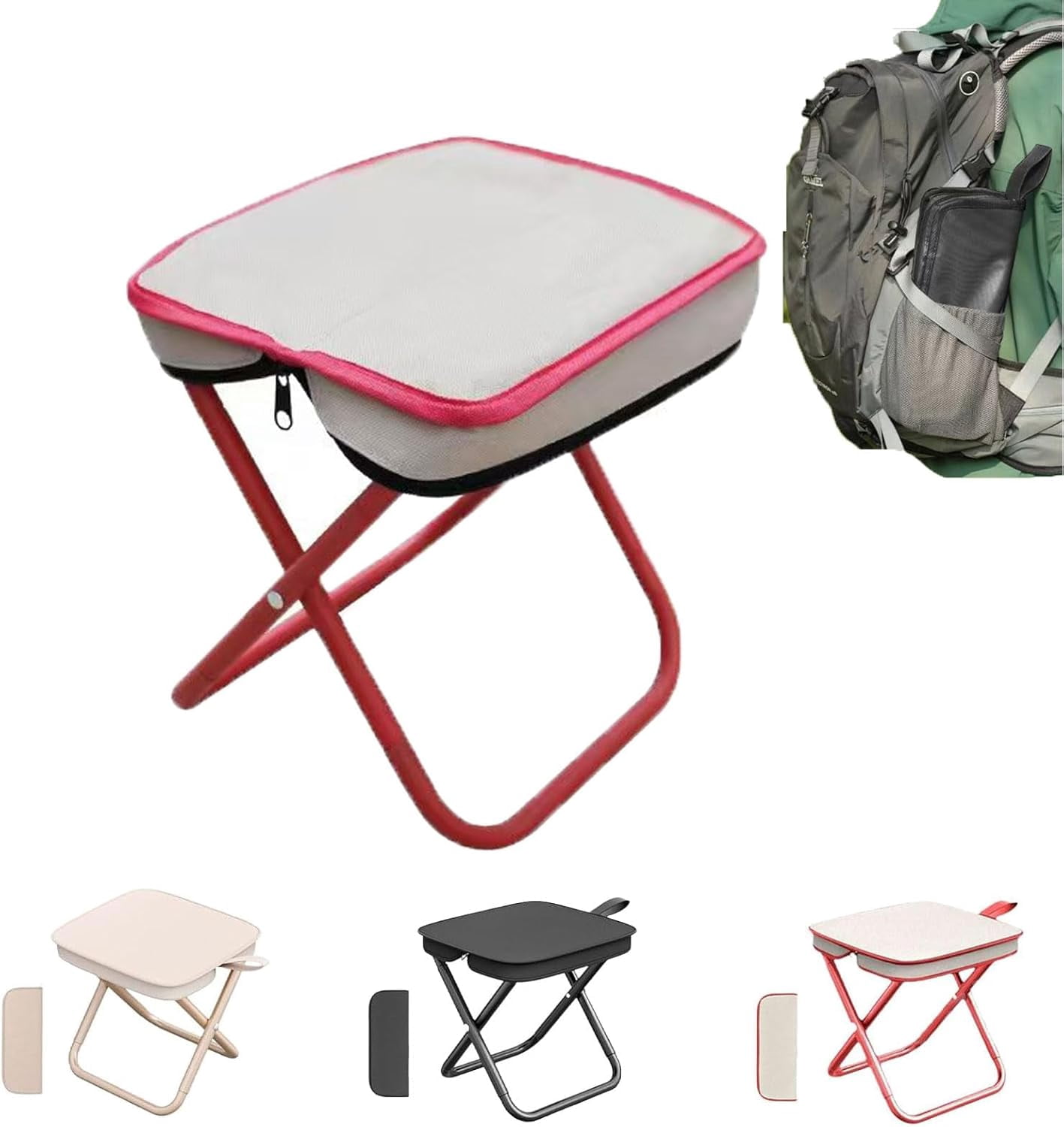 Mountaineering and Hiking Portable Stool, Portable Camping Folding ...
