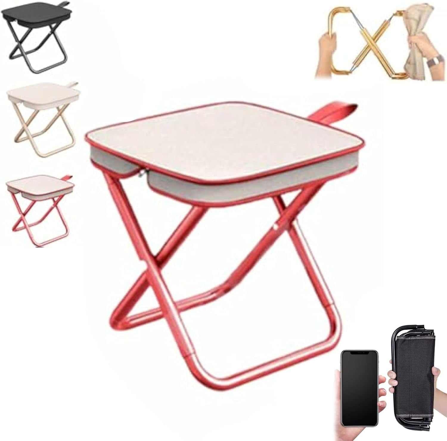 Mountaineering and Hiking Portable Stool, Portable Folding Chair ...