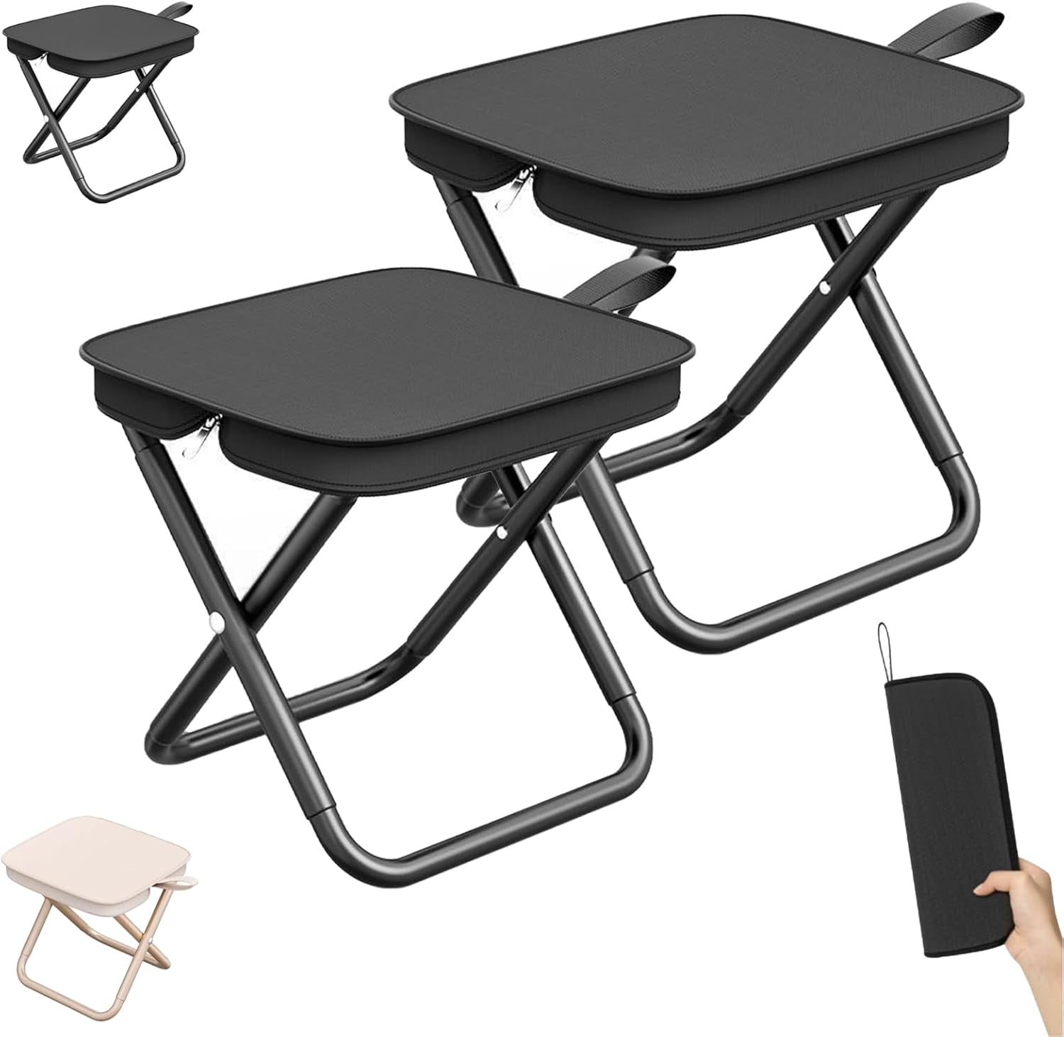 Mountaineering and Hiking Portable Stool, Ultra-Lightweight Collapsible ...