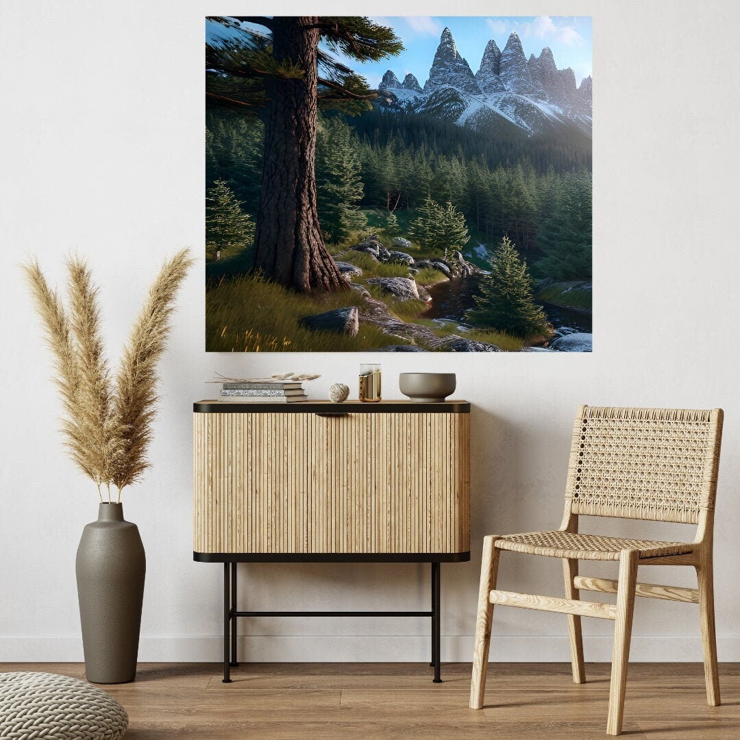 Mountainous Majesty - Canvas Wall Art - Walmart.com