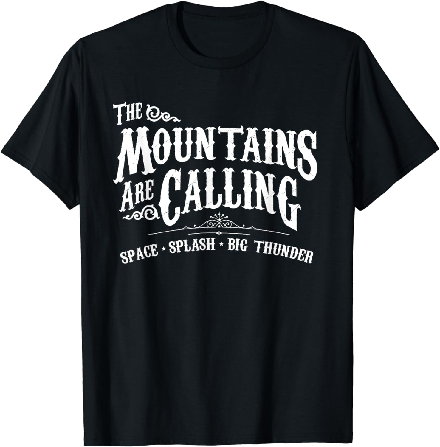 Mountains Are Calling Space Splash Big Thunder Theme Park T-Shirt ...