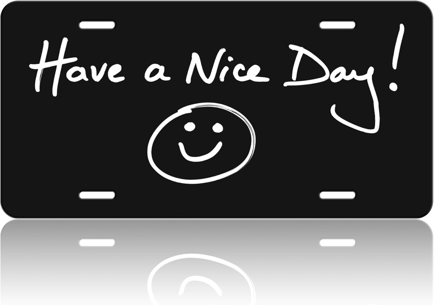 Mountains Front License Plate Black White American Flag License Plate ...