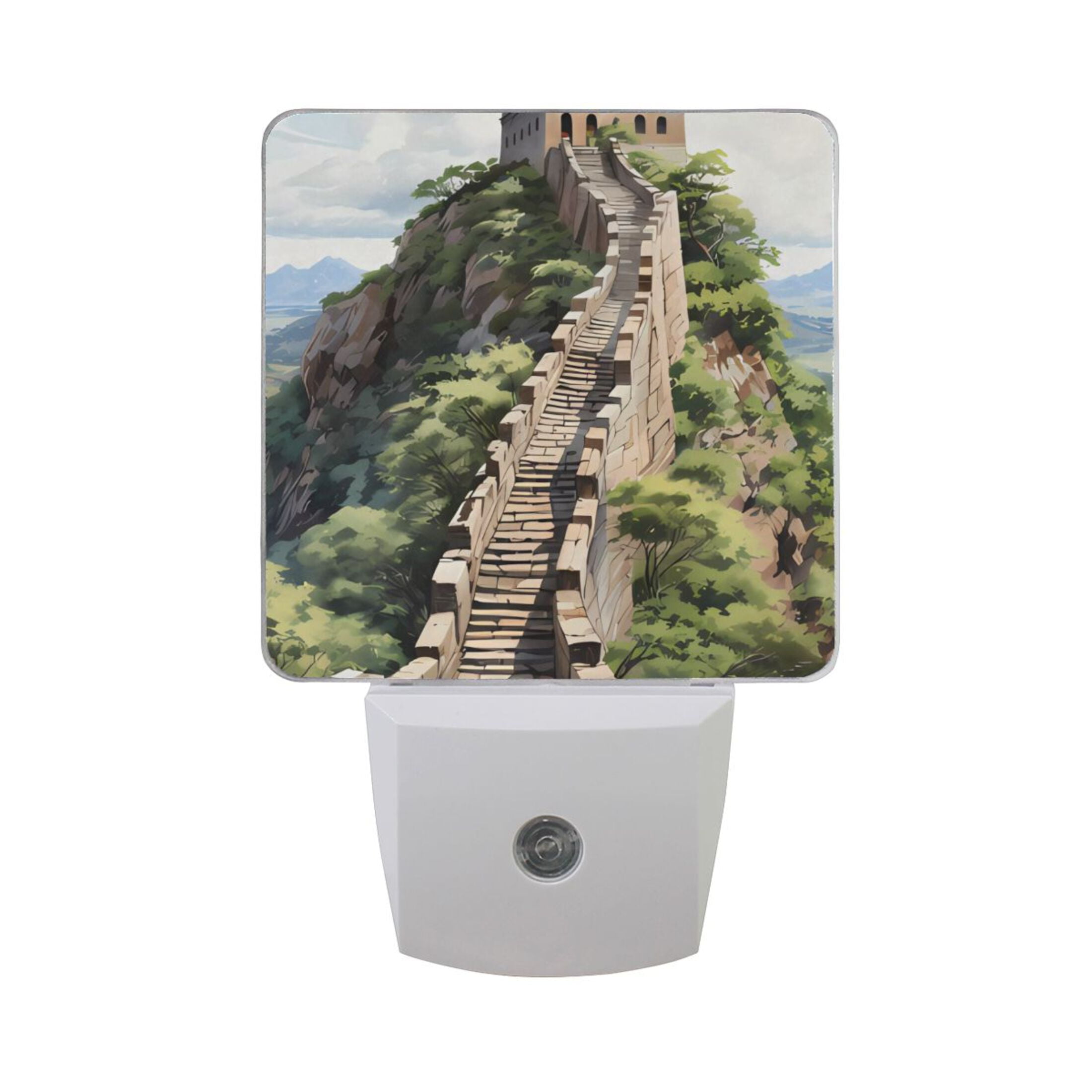 Mountains Landscape Night Light LED Dusk to Dawn Auto Sensor Night Lamp ...