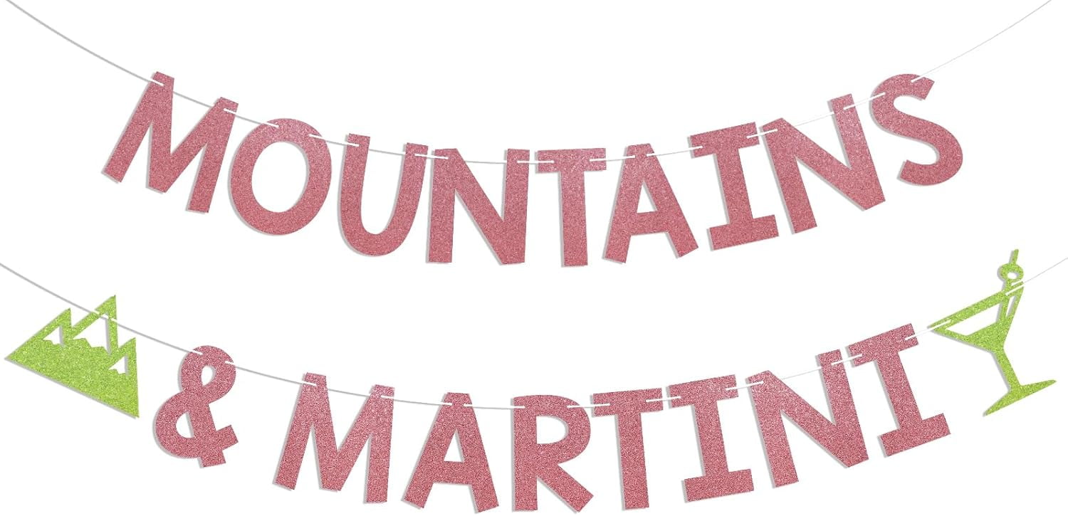Mountains & Martini Banner - Last Toast on The Slopes, Martini Bach ...