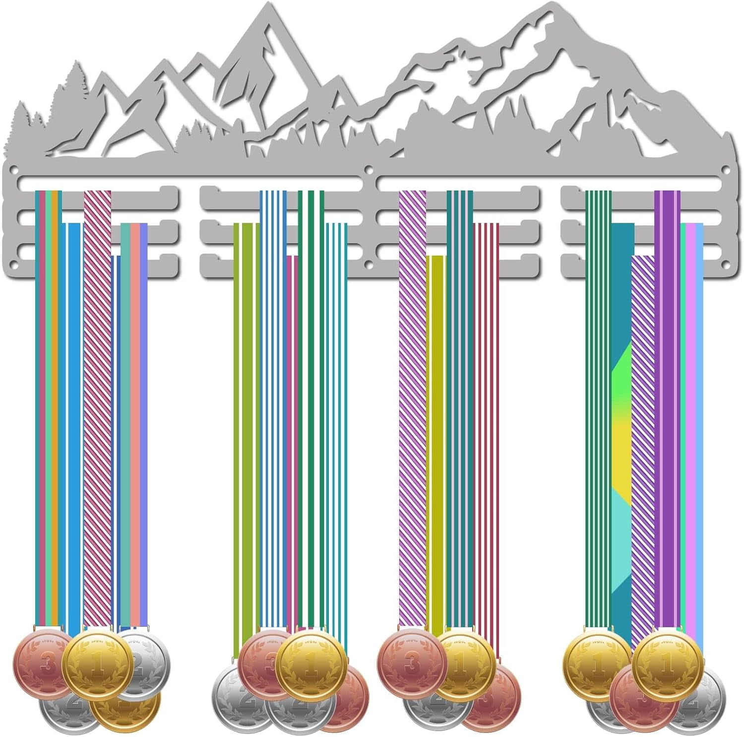 Mountains Medal Holder Metal Medal Hanger Medal Rack Display Hanging ...
