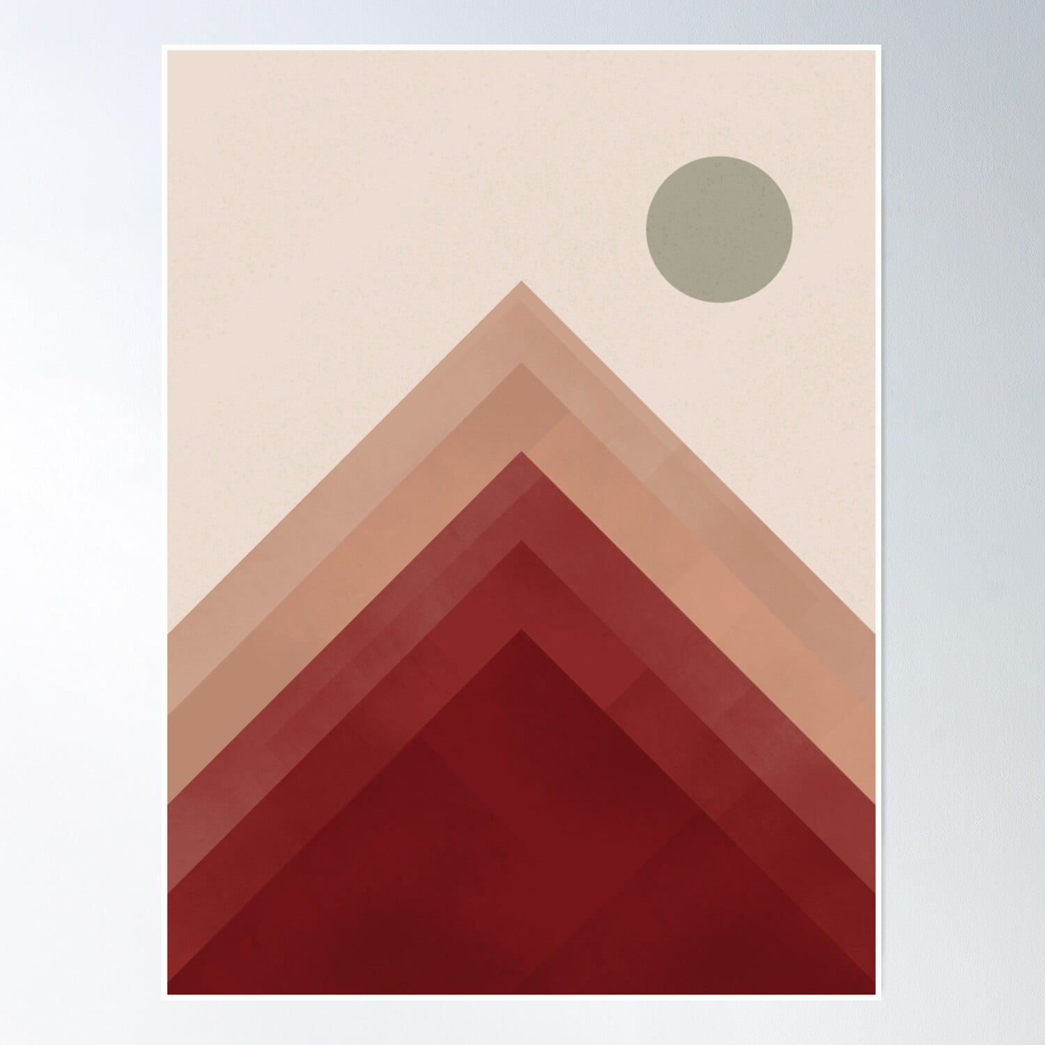 Mountains - Mountain Range Poster Wall Art, Modern Wall Decor, 8x12 ...