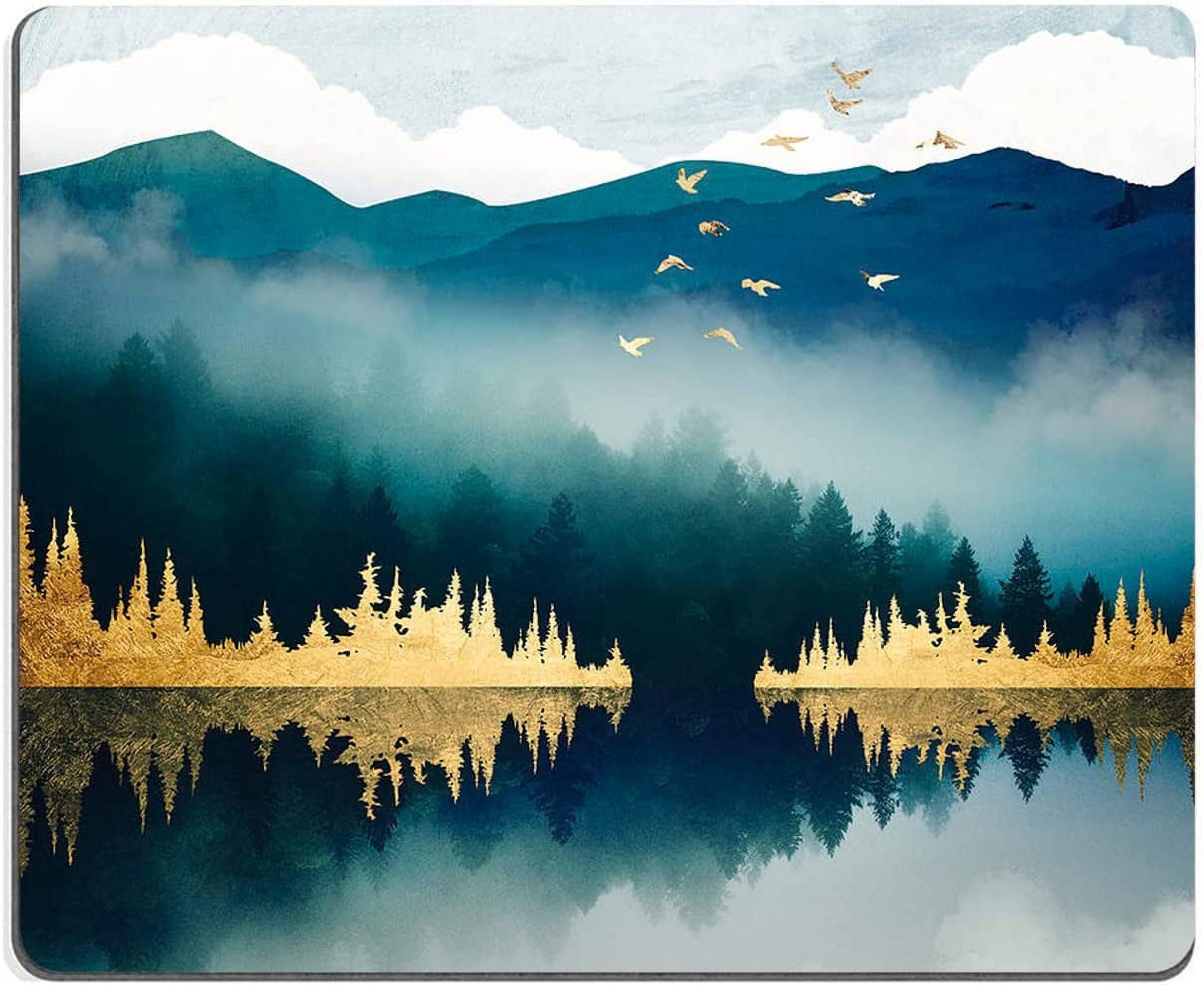 Mountains Mouse Pad, Landscape Mouse Pad, Mouse Mat Square Waterproof ...