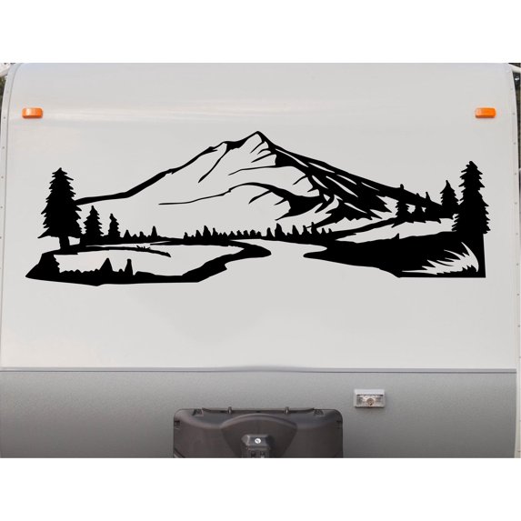 Mountains RV Camper Replacement Decal Scene Trailer Stickers CT22 ...