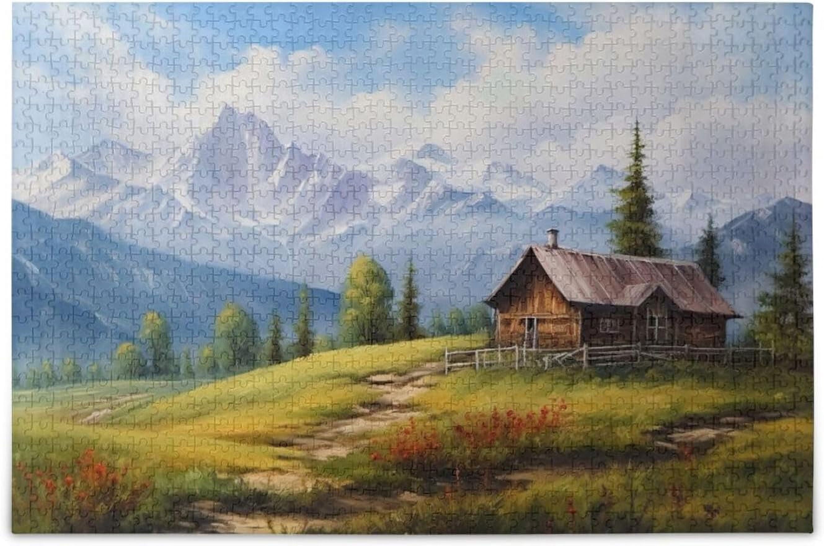 Mountains Treehouse Jigsaw Puzzles 500 PiecesPuzzles for Adults Family ...