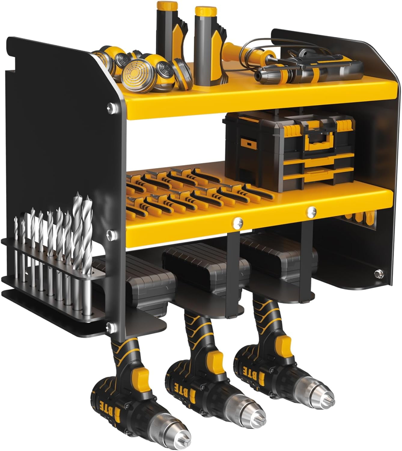 Mounted Power Tool Organizer,Garage Space-Saving Tool Organizers and ...