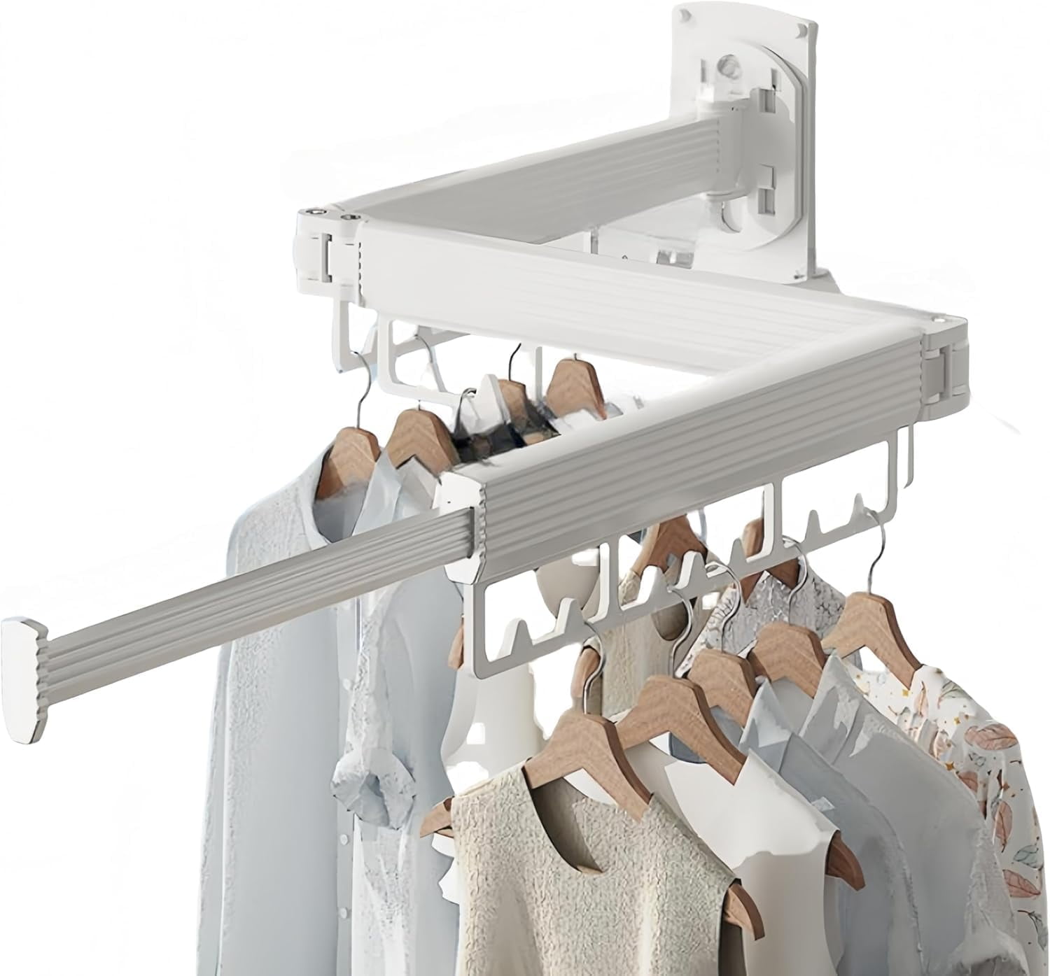 Mounted Wall Drying Rack, Laundry Hanger Dryer Rack, Laundry Hanger ...
