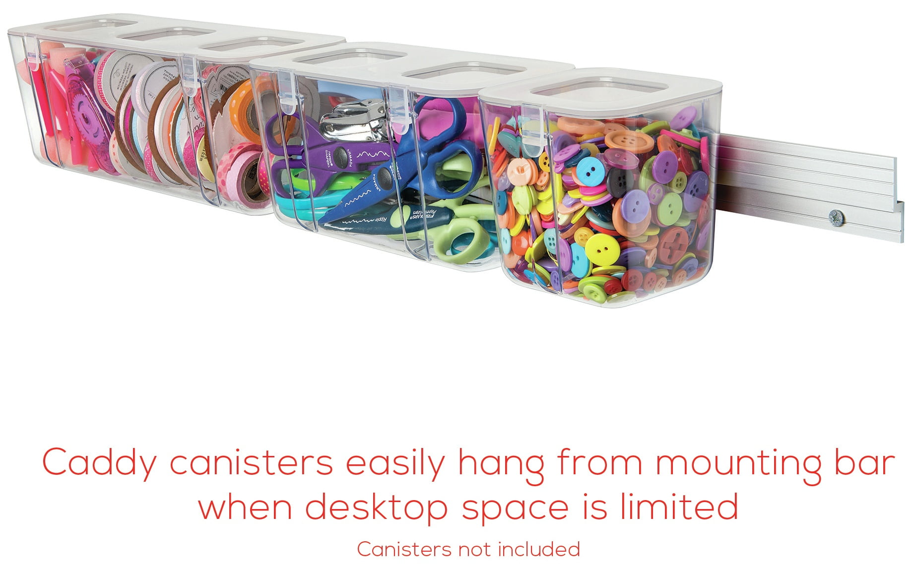 Mounting Bar For Tilt Bins & Caddy Compartmentssilver 22" - Walmart.com