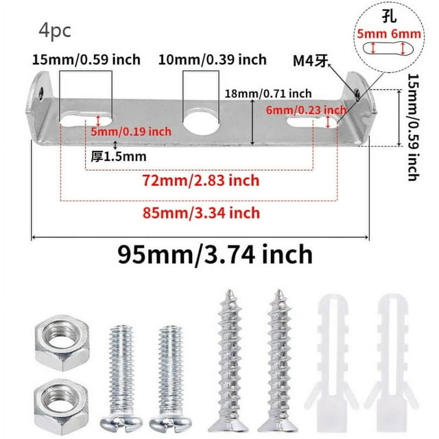 Mounting Plate For Universal Light Crossbar, Light Fixture Mounting ...