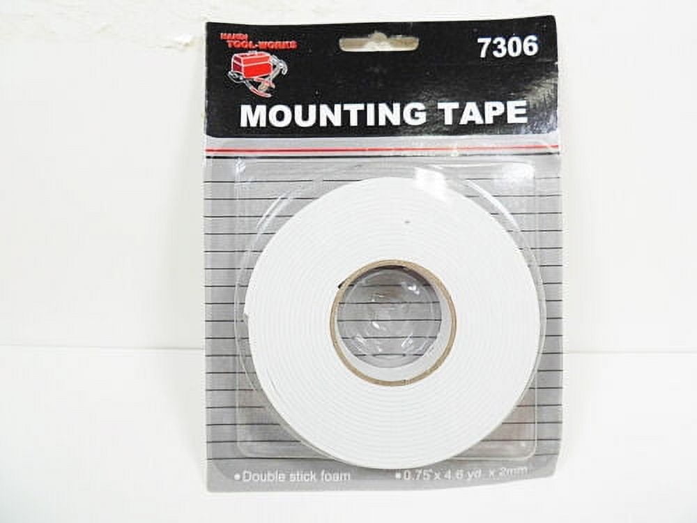 Mounting Tape Double Sided Adhesive Foam Removable Double-Sided 3/4"x4 ...