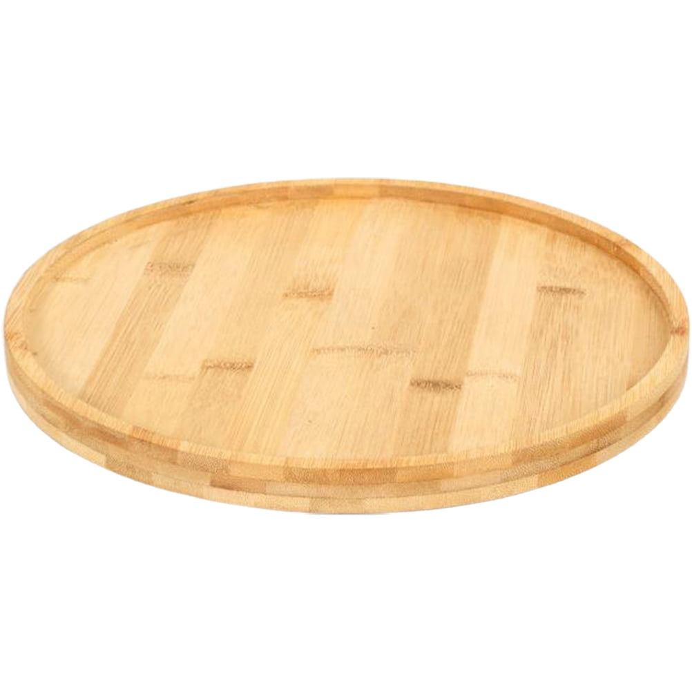 Mounting Turntable Round Wood Tray Cosmetic Organizer Food Acacia ...