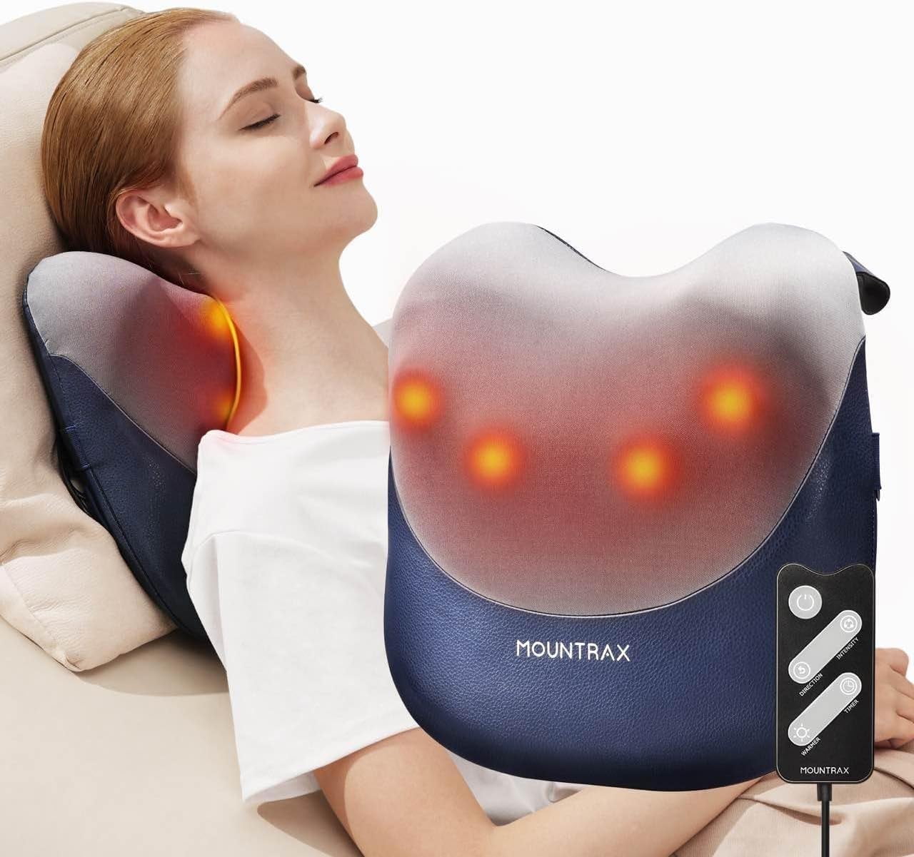 Mountrax Back Massager with Heat, Shiatsu Neck and Back Massager, Gifts ...