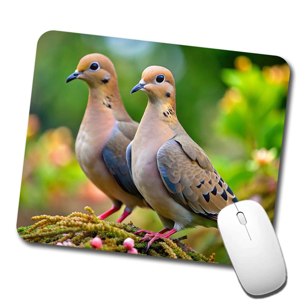 Mourning Doves Backyard Bird Mouse Pad Low Profile Gaming Mat - Walmart.com