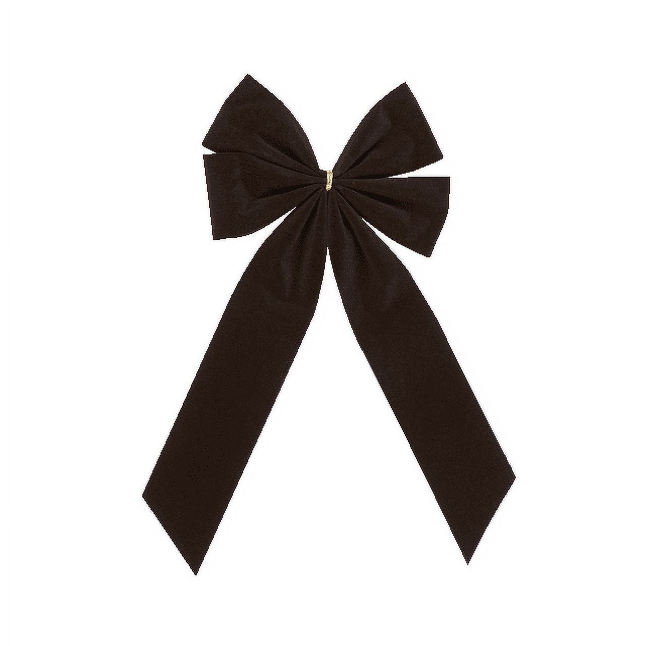 Mourning Funeral Bow - 3 per pack! Black Bow & Tail - 4 Loop - Large ...