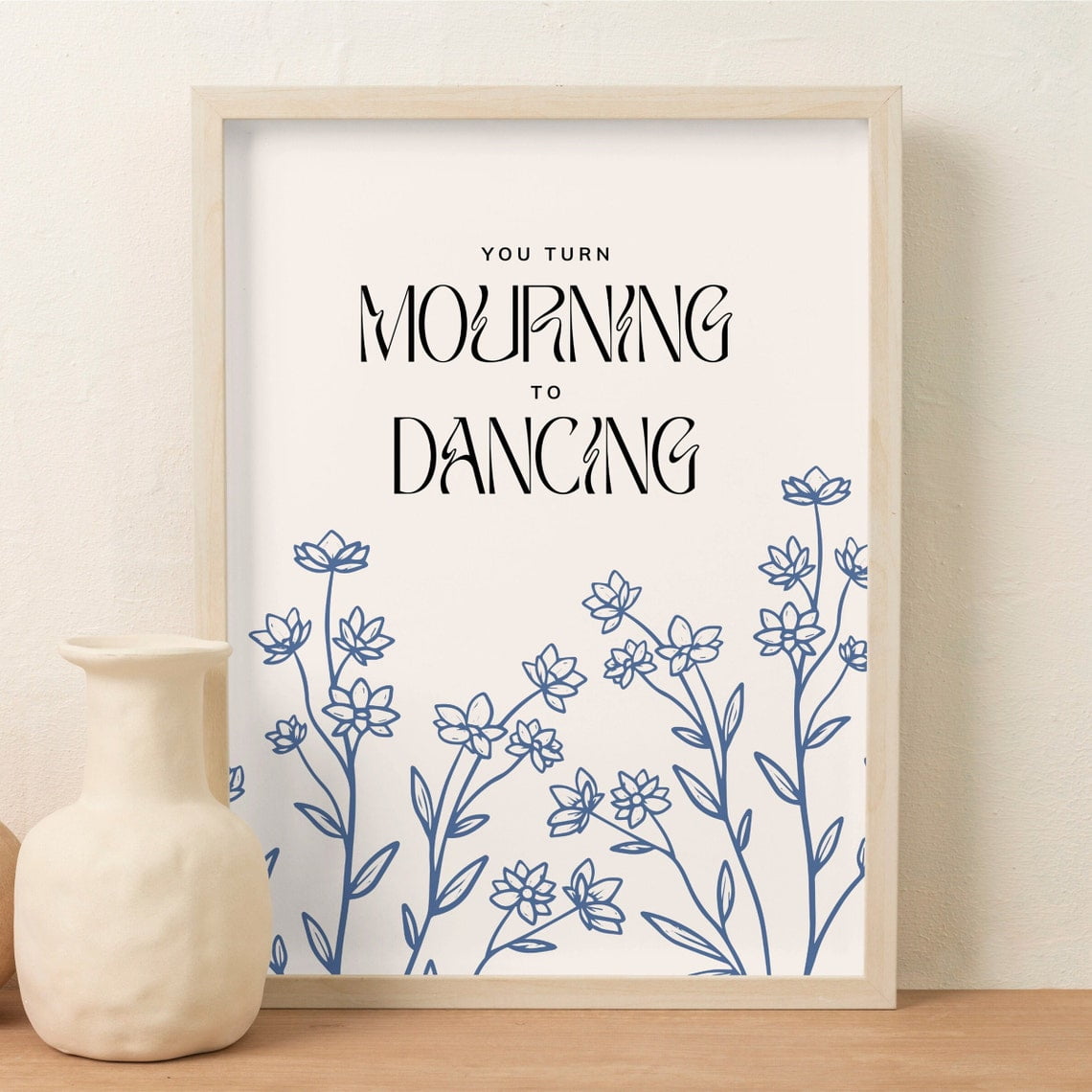 Mourning To Dancing, Christian Wall Art, Living Room Decor, Bible Verse ...