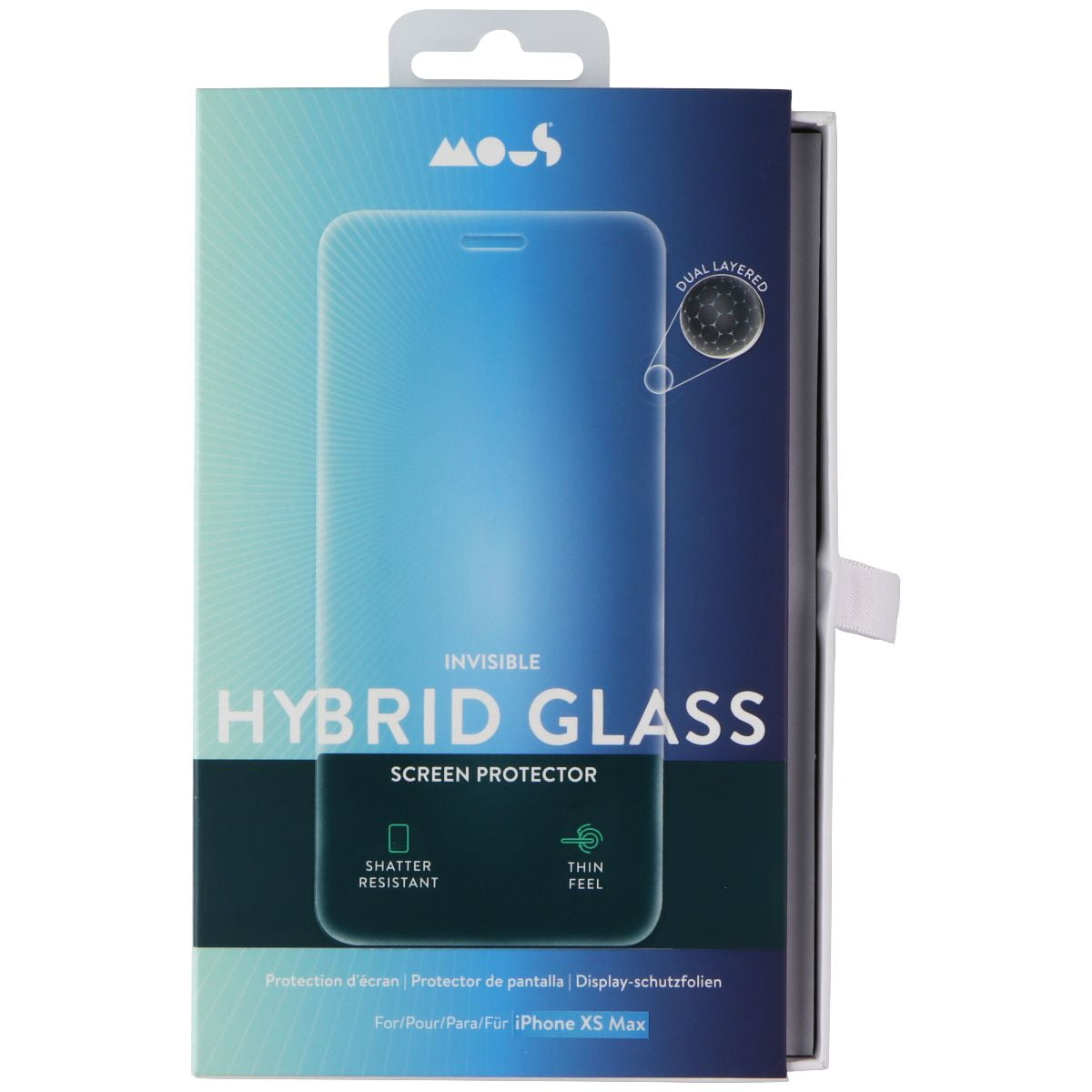 Mous Hybrid Glass Screen Protector for Apple iPhone XS Max - Walmart.com