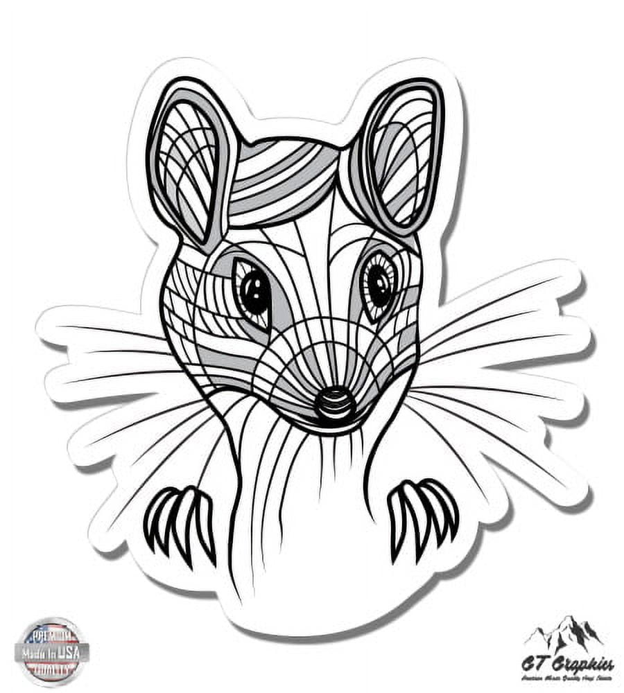 Mouse - 3" Vinyl Sticker - For Car Laptop I-Pad Phone Helmet Hard Hat ...